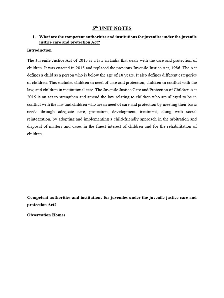 5th UNIT NOTES CRPC | PDF