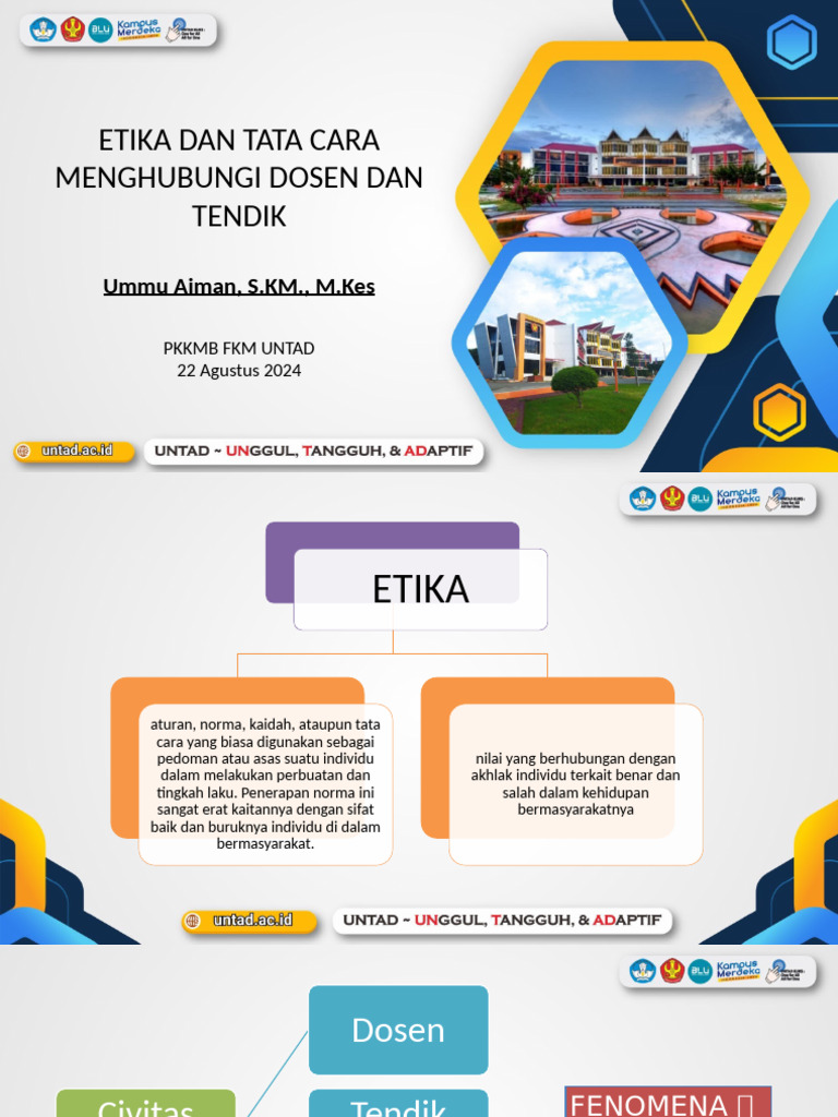 Etika Menghubungi Dosen Dan Tendik | PDF