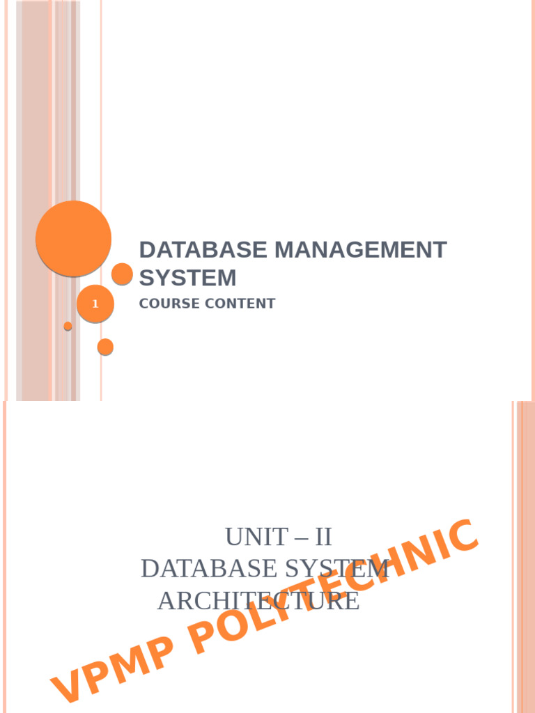 Unit 2 Database System Architecture | PDF Unit 2 Database System Architecture | PDF