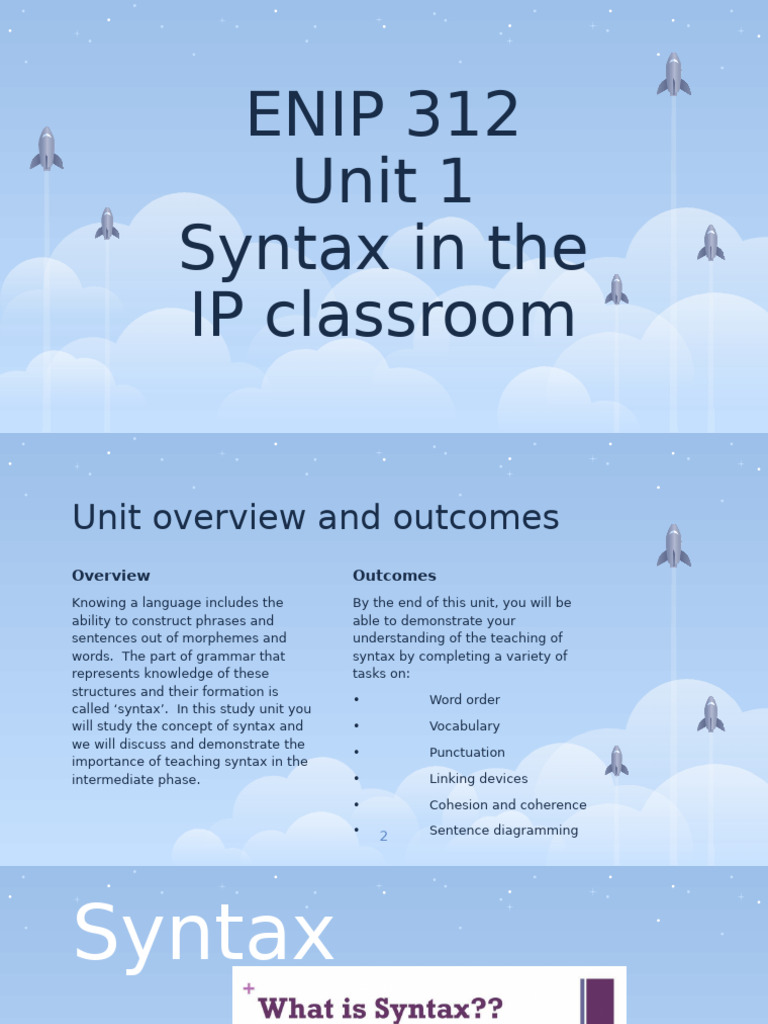 1 1+Syntax+in+the+IP | PDF