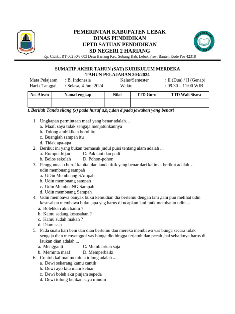 Tugas Evaluasi Butir Soal Indri Dwi Cahyani Dan Ratna | PDF