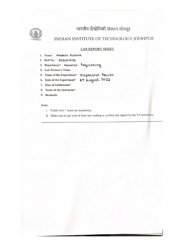 Dispersive Power | PDF