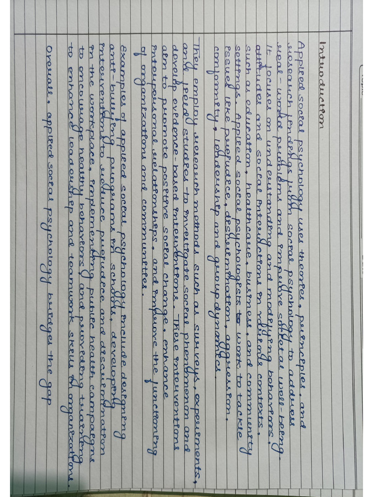 Applied Social Psychology Pdf