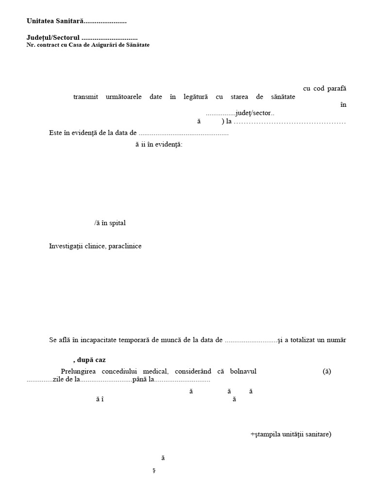 Referat Medical ANEXA 7 | PDF