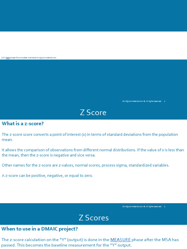 Z Scores | PDF | Standard Deviation | Standard Score