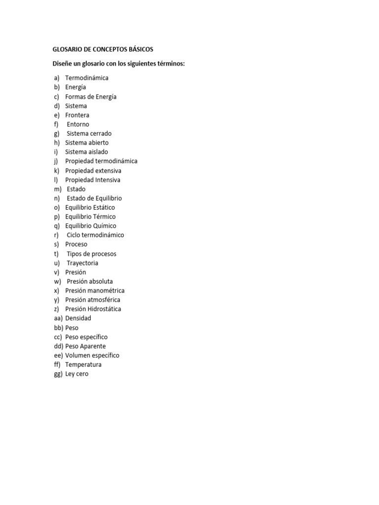 Glosario de Conceptos Básicos | PDF