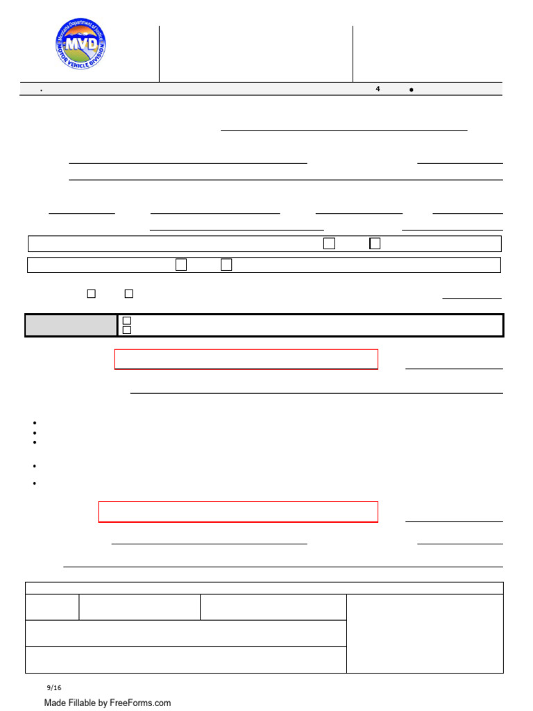 Montana Motor Vehicle Vessel Bill of Sale Form | PDF