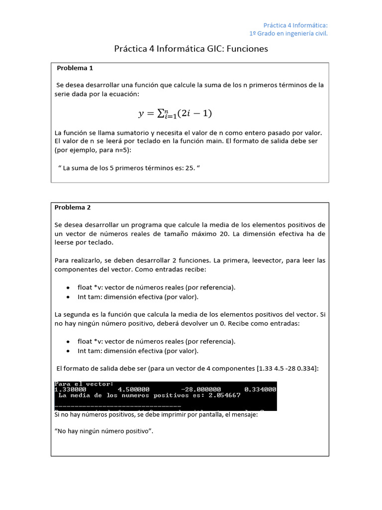 Ejercicio de C | PDF