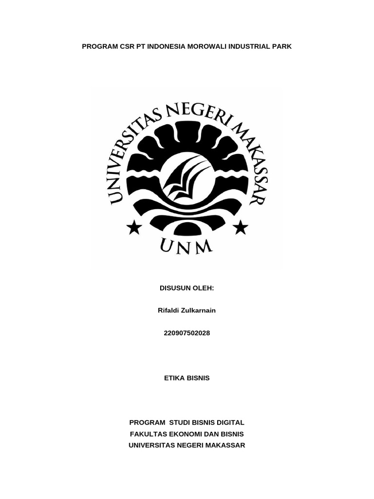 CSR Rifaldi Zulkarnain (220907502028) | PDF