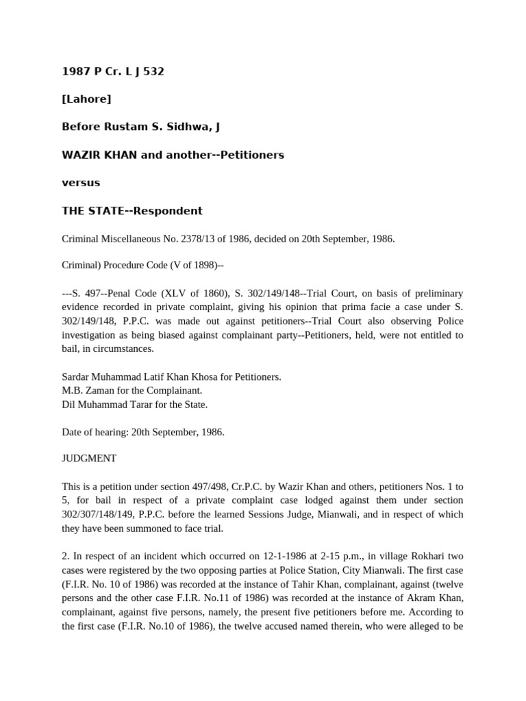 PCRLJ 1987 532 | PDF