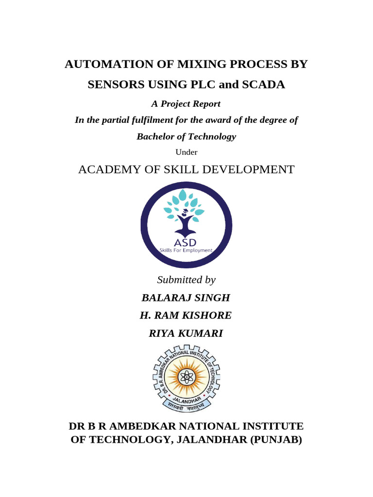 Report - Asd - Project Final - Scada | PDF