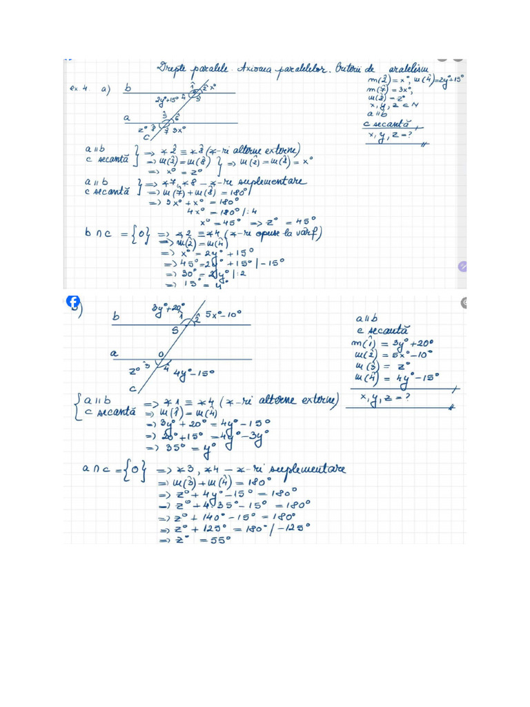 Drepte Paralele - Axioma - Criterii de Paralelism - Geometrie 6 ...