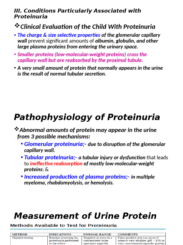 Proteinuria | PDF