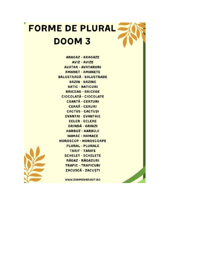 Forme de Plural DOOM3 | PDF