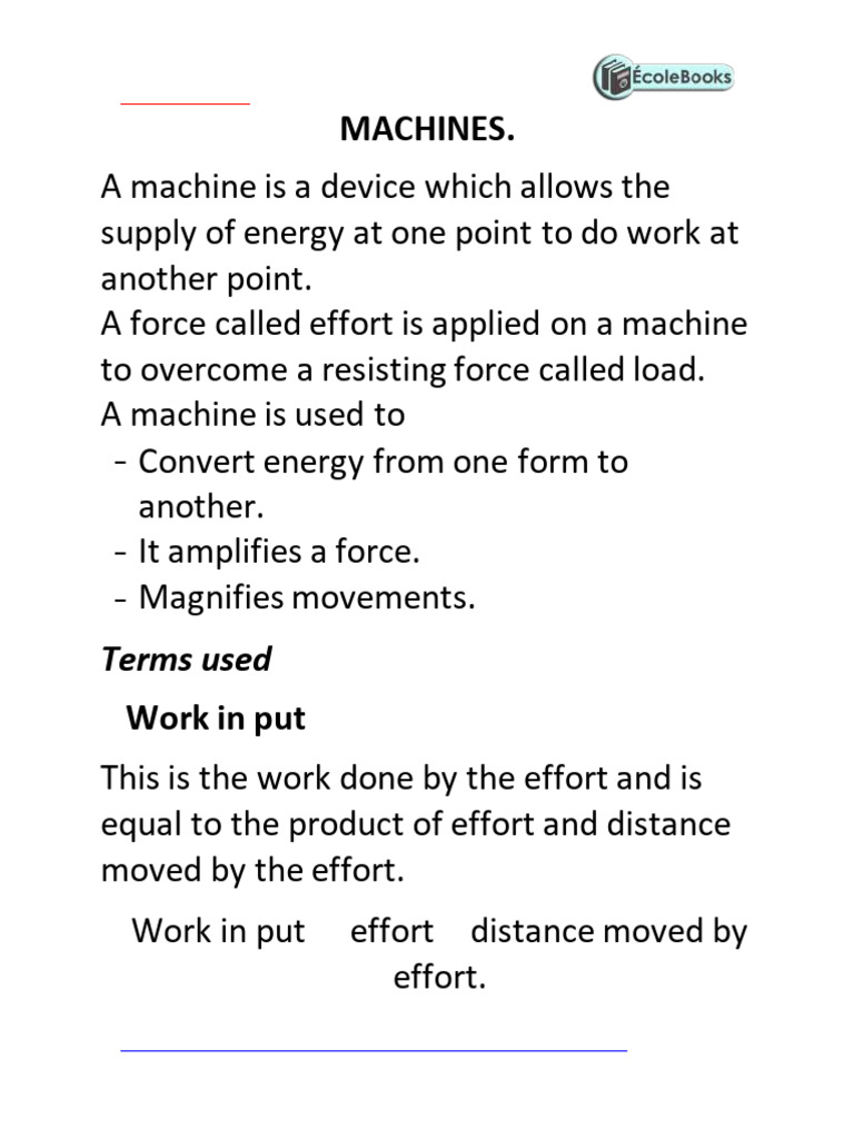 S2 Physics Notes Machines | PDF | Internal Combustion Engine | Diesel ...