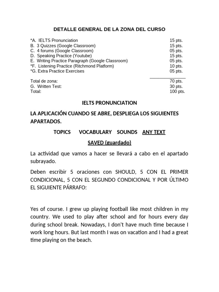 Ielts Pronunciation Practice | PDF