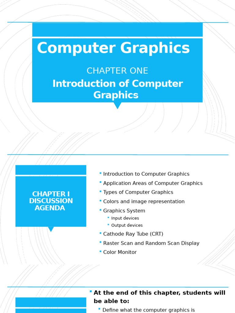 Computer Graphics Lecture - CH-1 | PDF