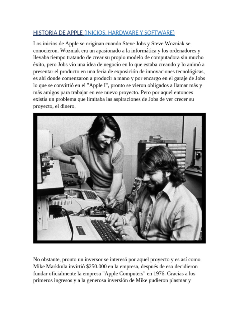 Historia de Apple | PDF