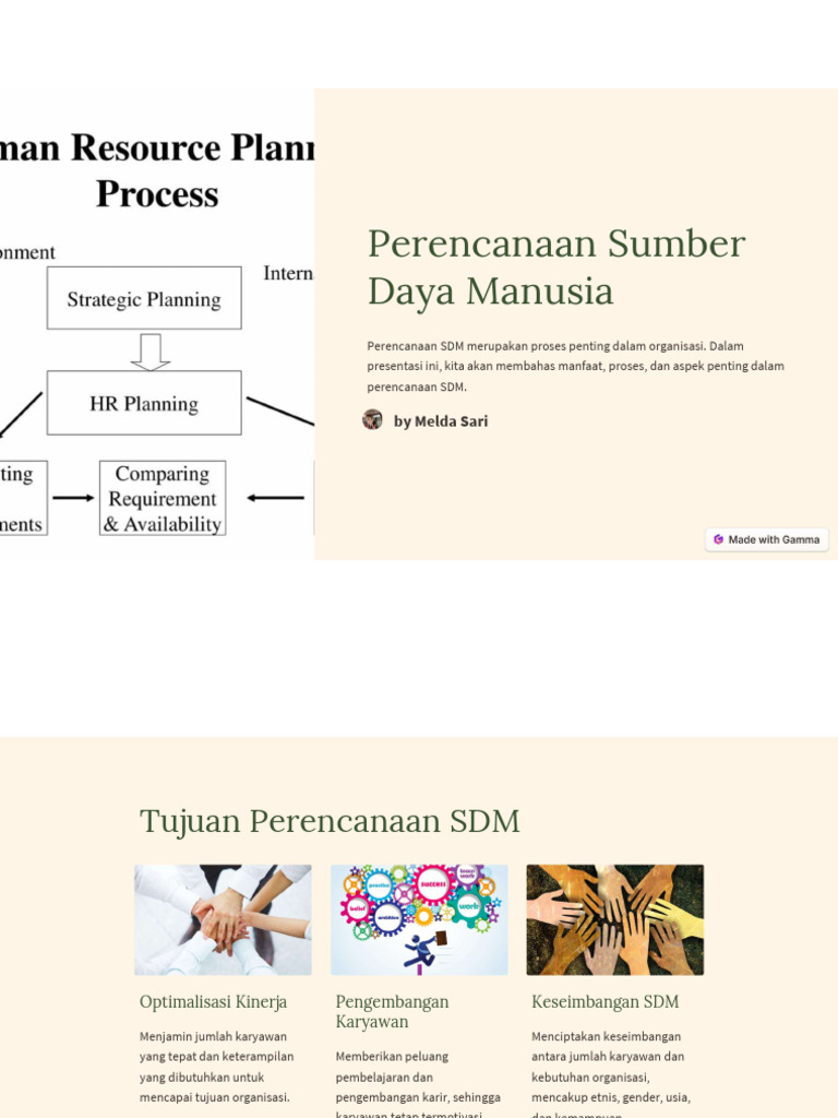 Overview Perencanaan SDM | PDF
