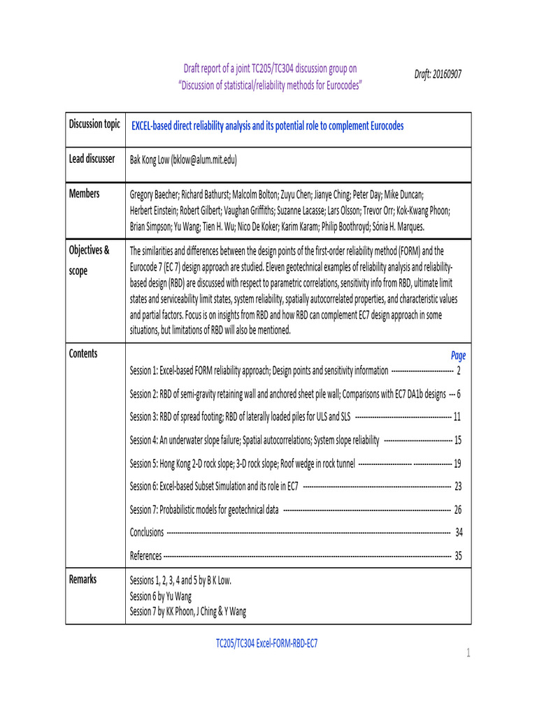 Based Direct Reliability Analysis and Its Potential Role To Complement ...