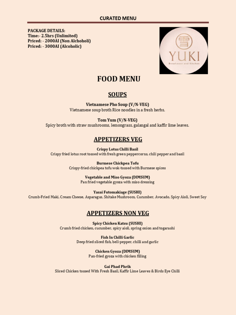 Corporate Set Menu | PDF