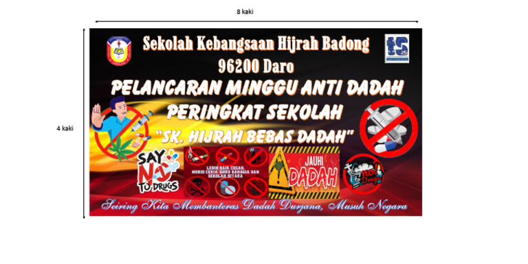 Banner Anti Dadah 2024 A | PDF