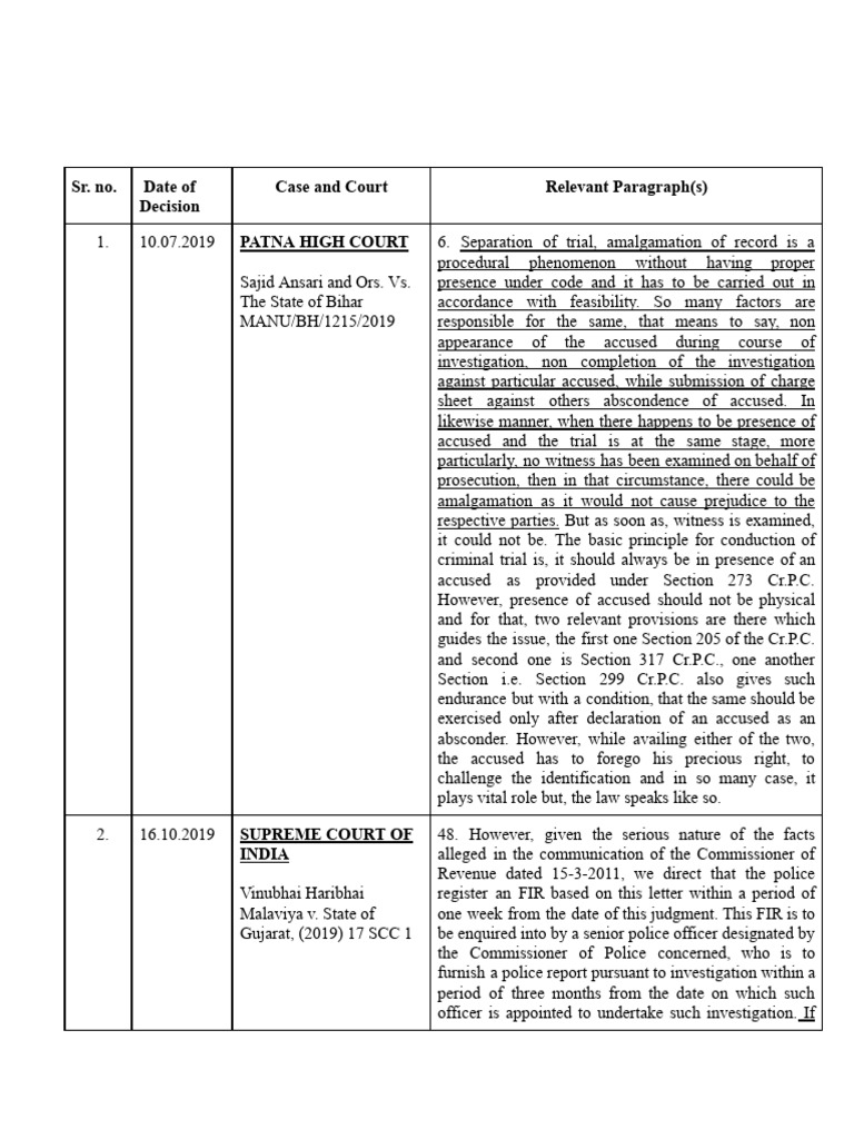 Joint Trial Notes | PDF