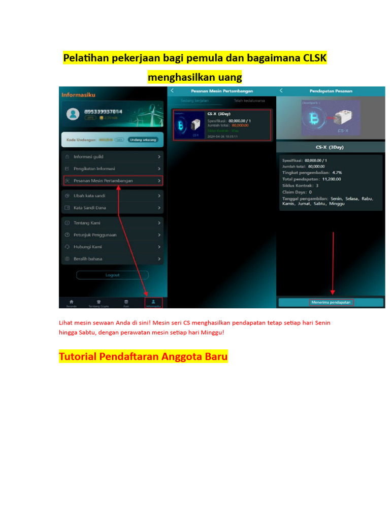 Instruksi Panduan Pemula CLSK-1 | PDF