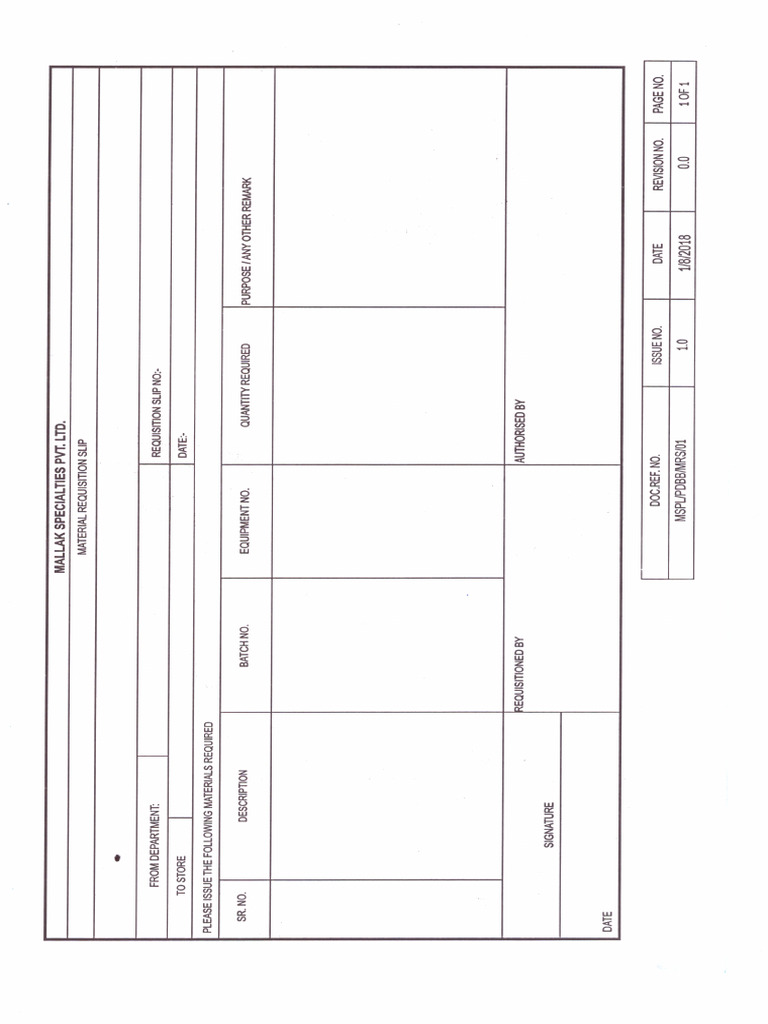 Requisition Slip | PDF