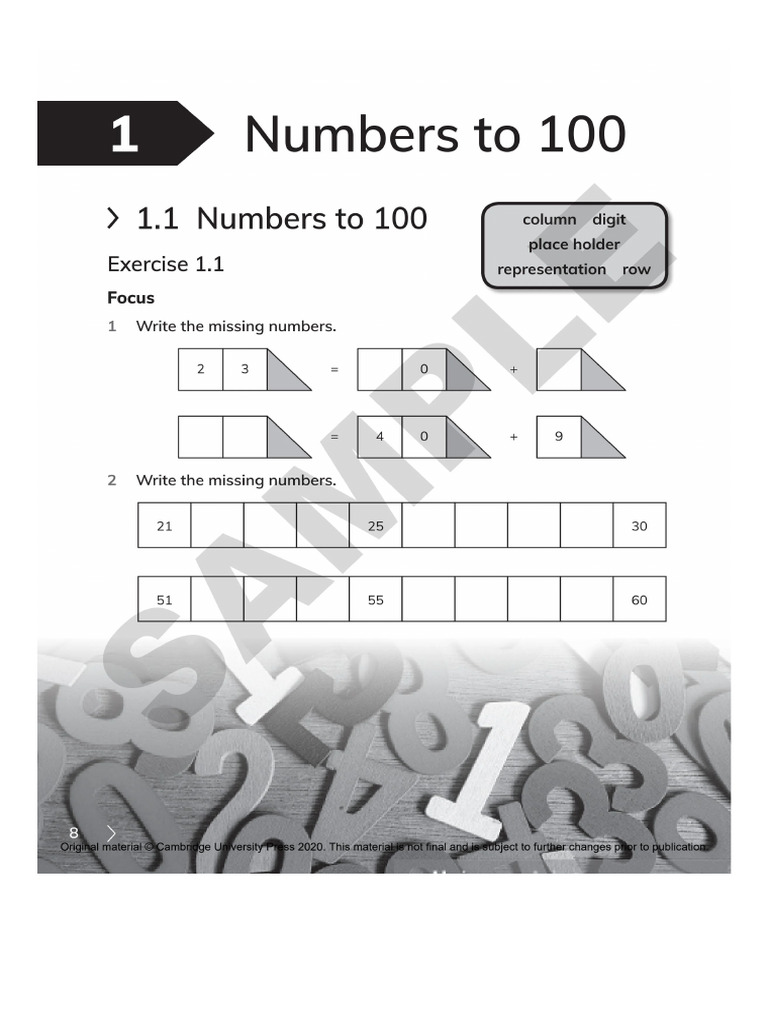 Cambridge Primary Mathematics 1.1 | PDF