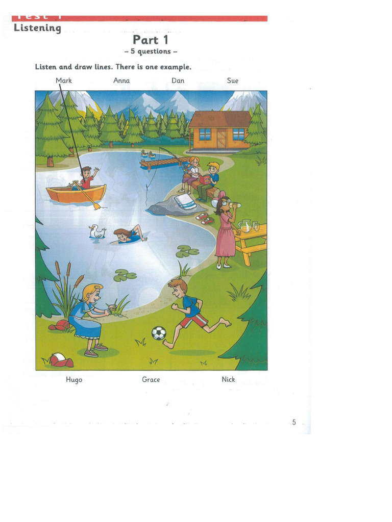 Starters 3 Test 1 | PDF