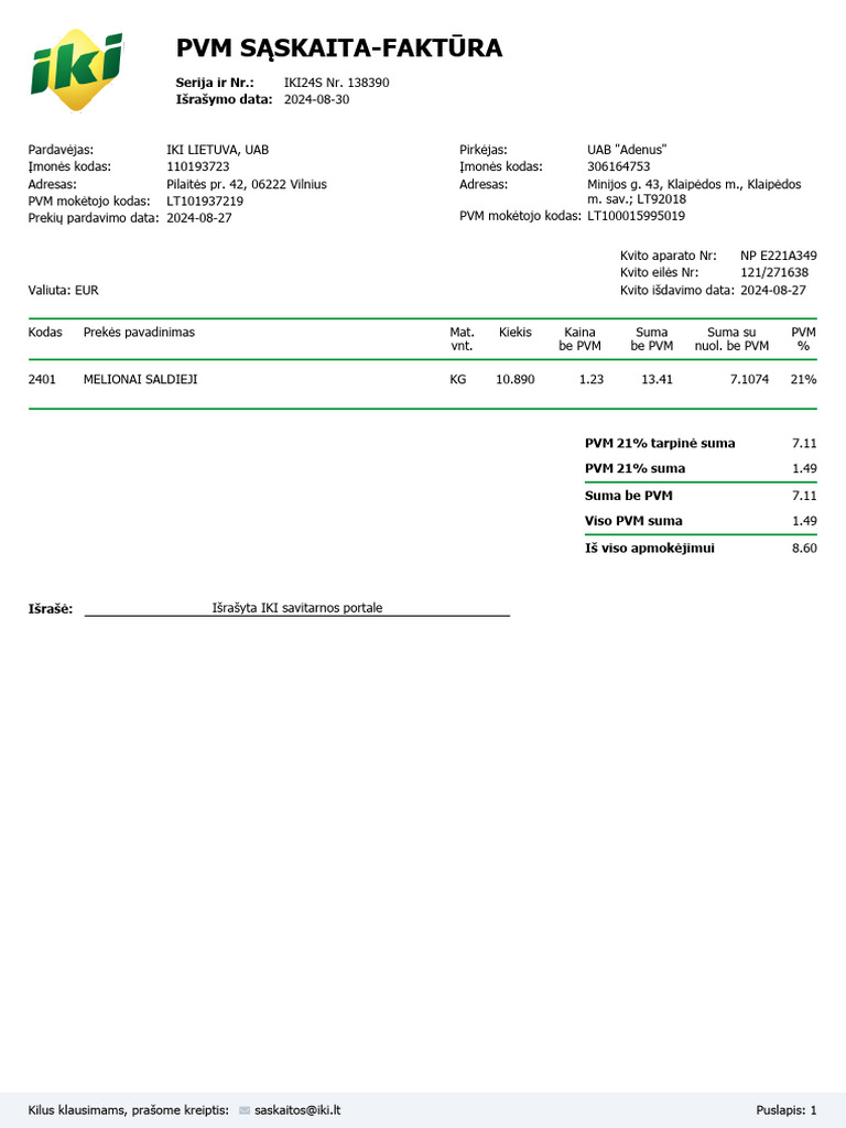 Saskaita-Faktura IKI24S-NR-138390 | PDF