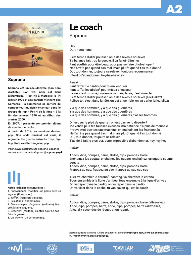 A2-Soprano-Le Coach | PDF