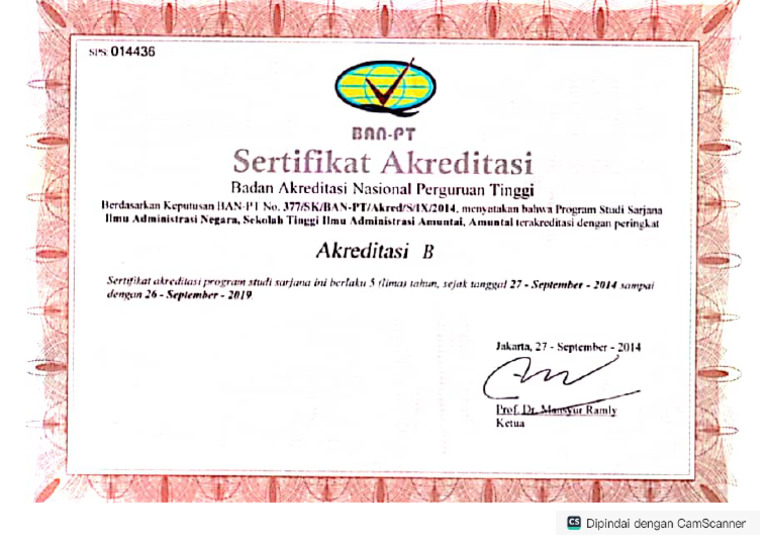 Sertifikat Akreditasi | PDF