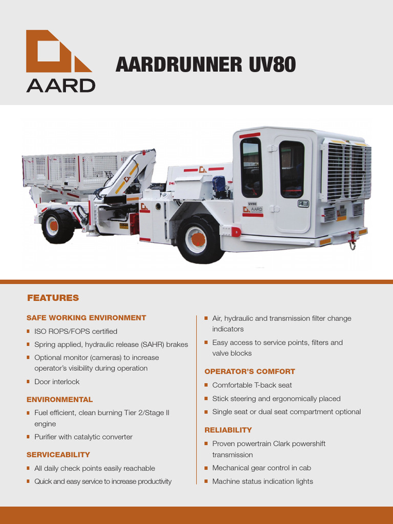 Aardrunner Uv80 | PDF