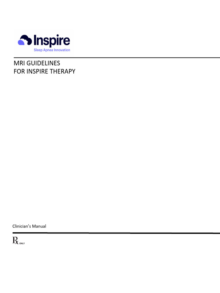 Inspire MRI Guidelines Model 3028 REV H | PDF