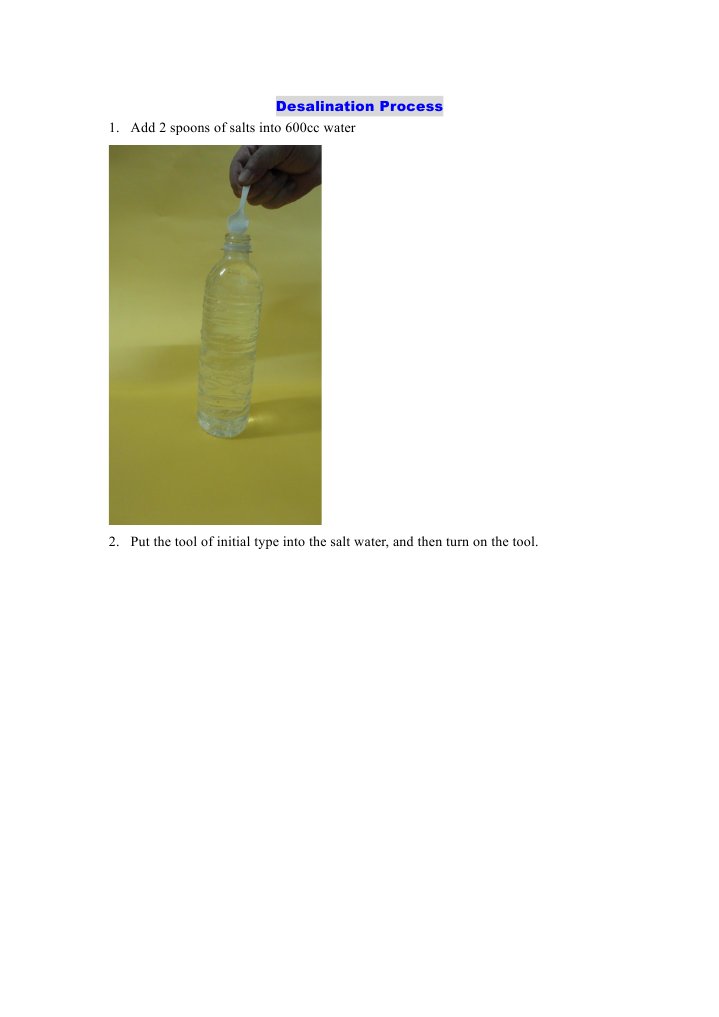 Simple Desalination Process Guide | PDF