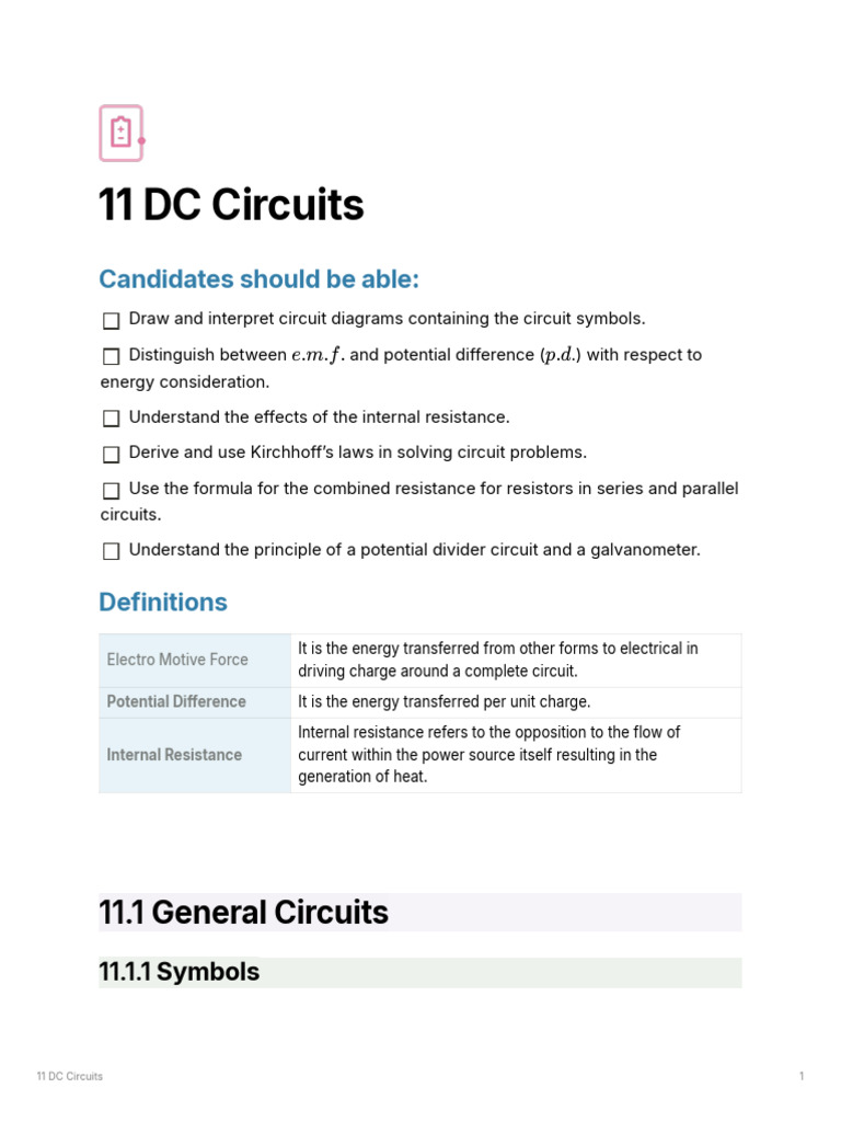 11 DC Circuits - 2 | PDF