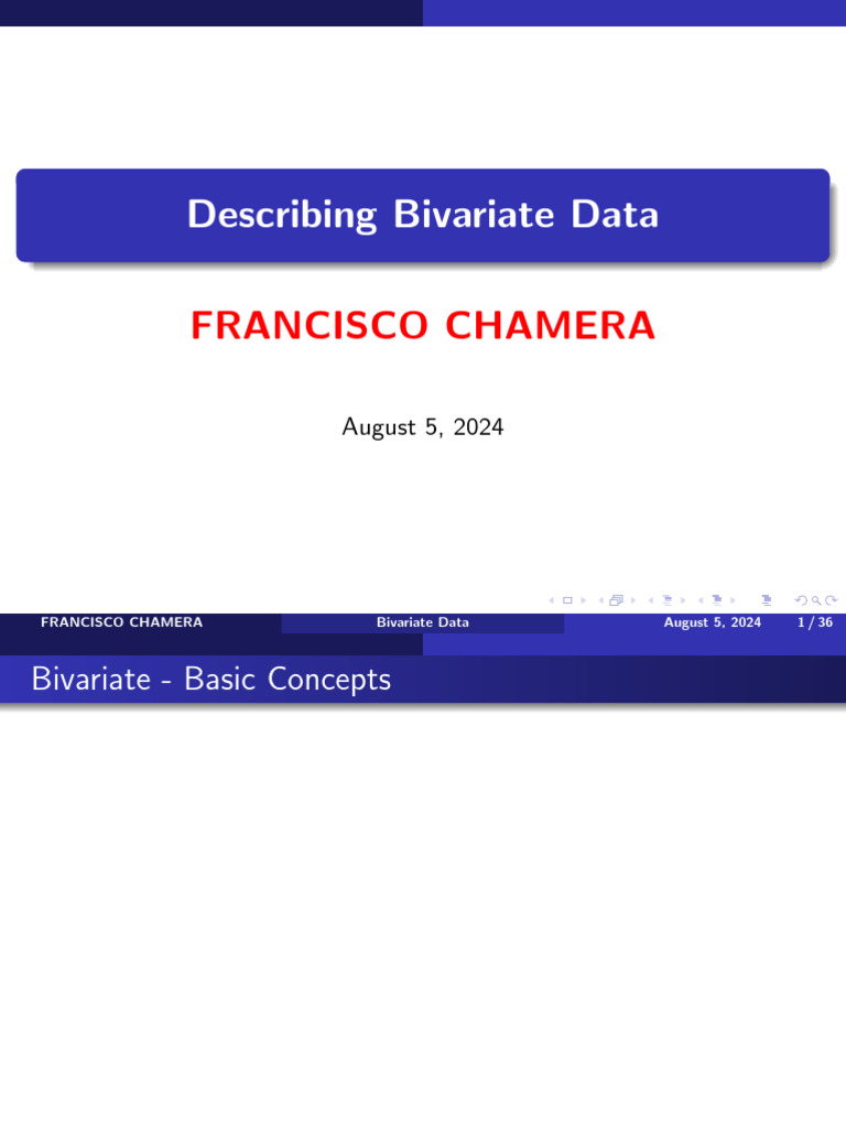 Presentation-Bivariate Data | PDF