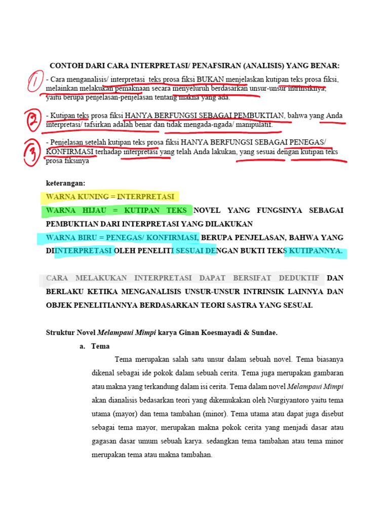 Cara Analisis Prosa Fiksi Yang Benar | PDF
