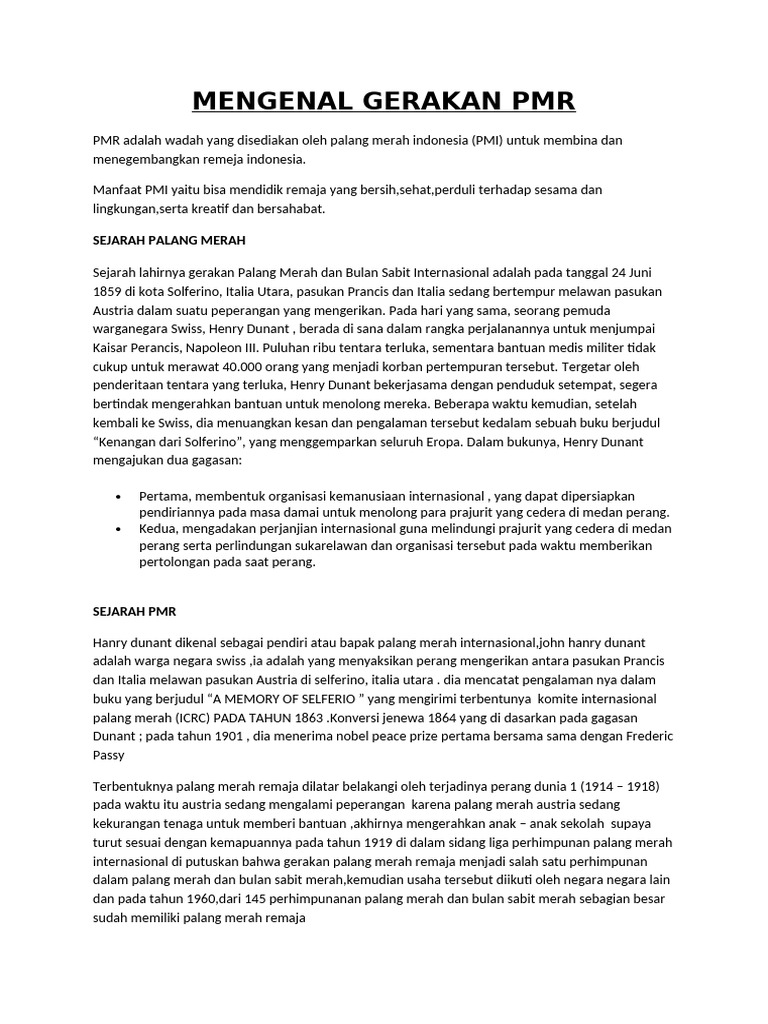 Materi PMR Sman 7 Soppeng | PDF