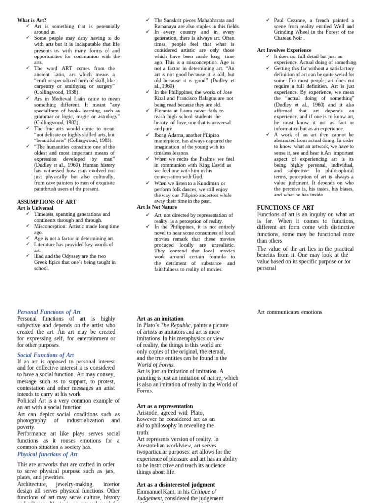 Art PRELIM | PDF