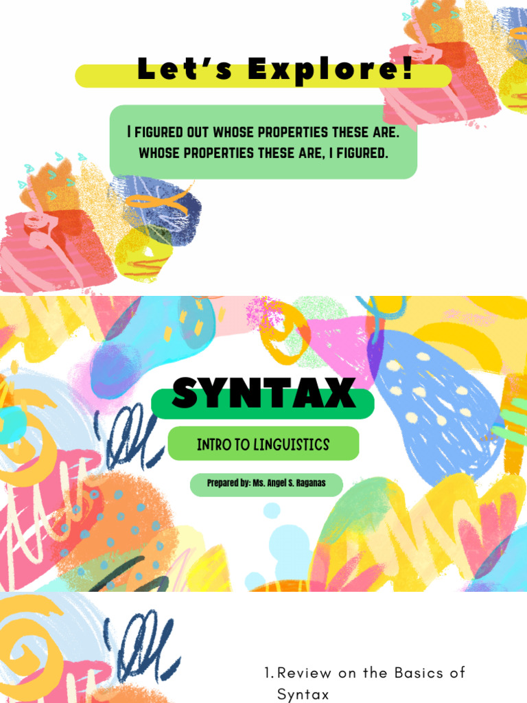 SYNTAX | PDF