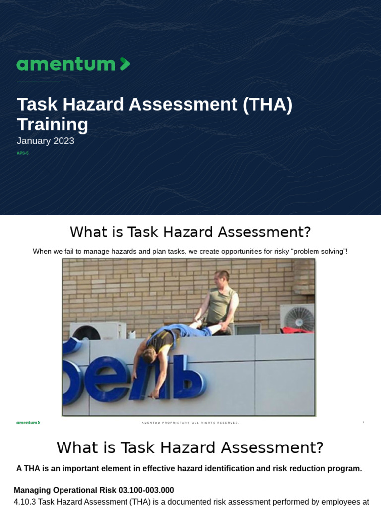 THA Training 2023 | PDF
