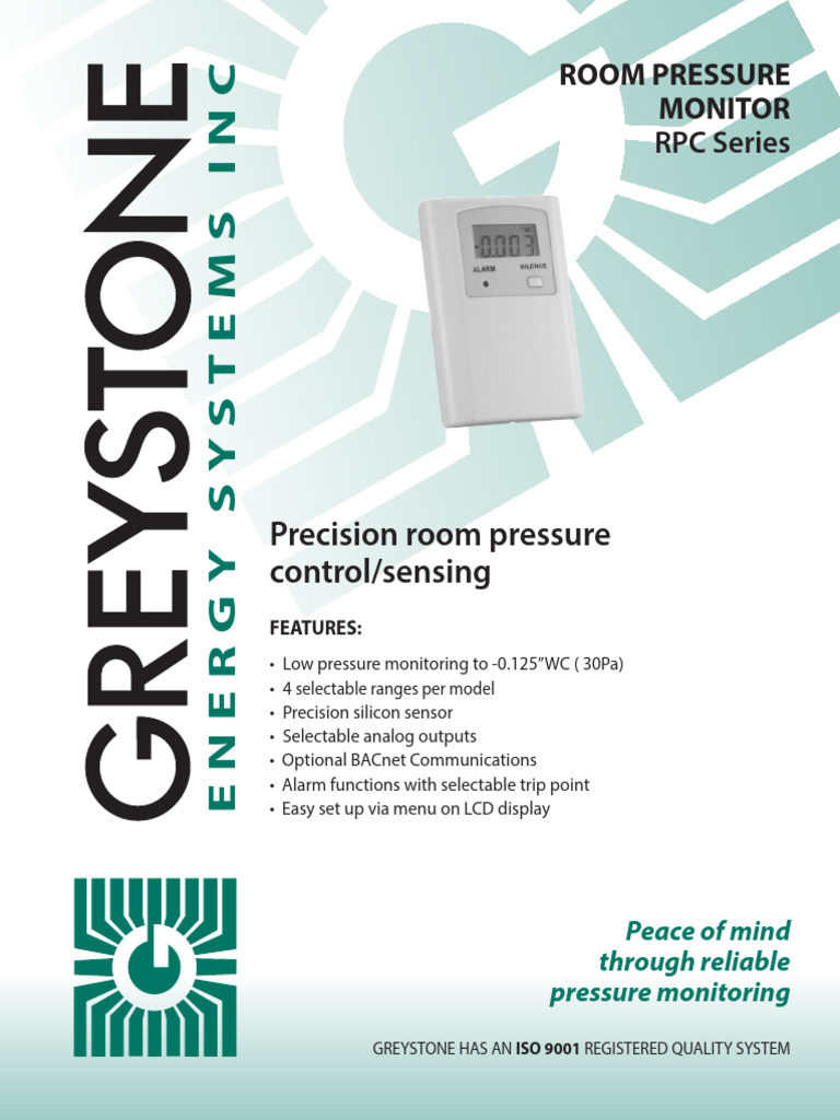 Room Pressure Sensor | PDF