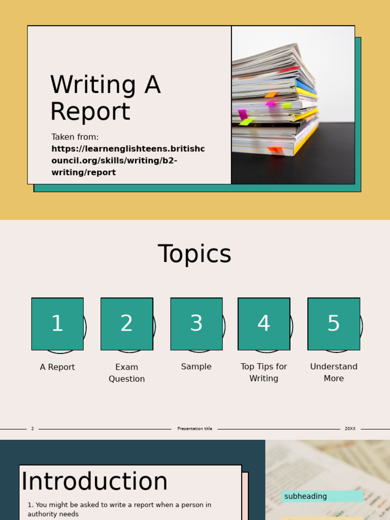 Writing A Report | PDF