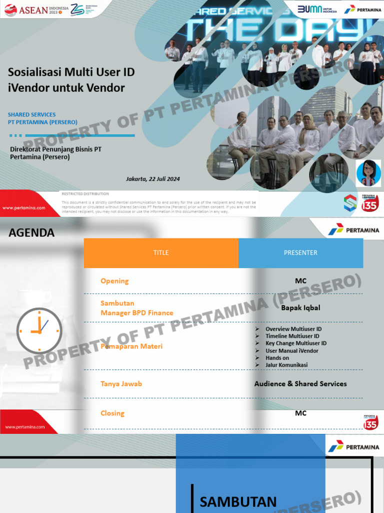 Materi Sosialisasi IVendor Multi User ID (Watermark) | PDF