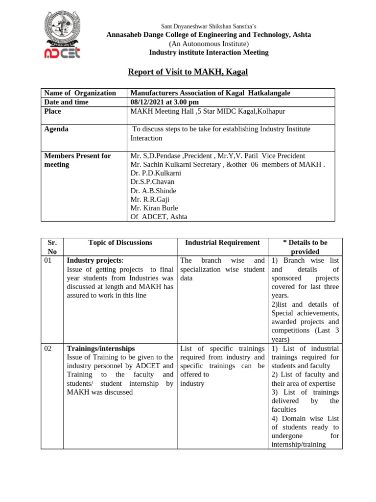 MAKH Meeting 1 | PDF