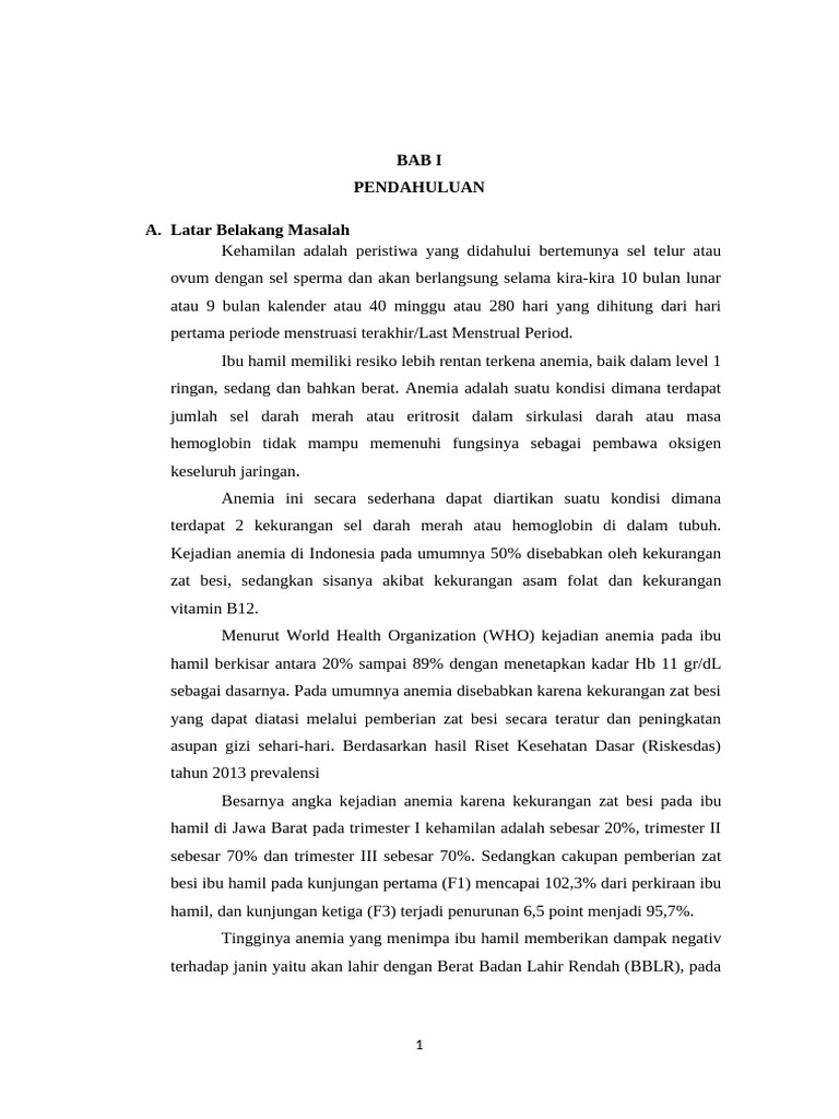 BAB 1 Anemia | PDF