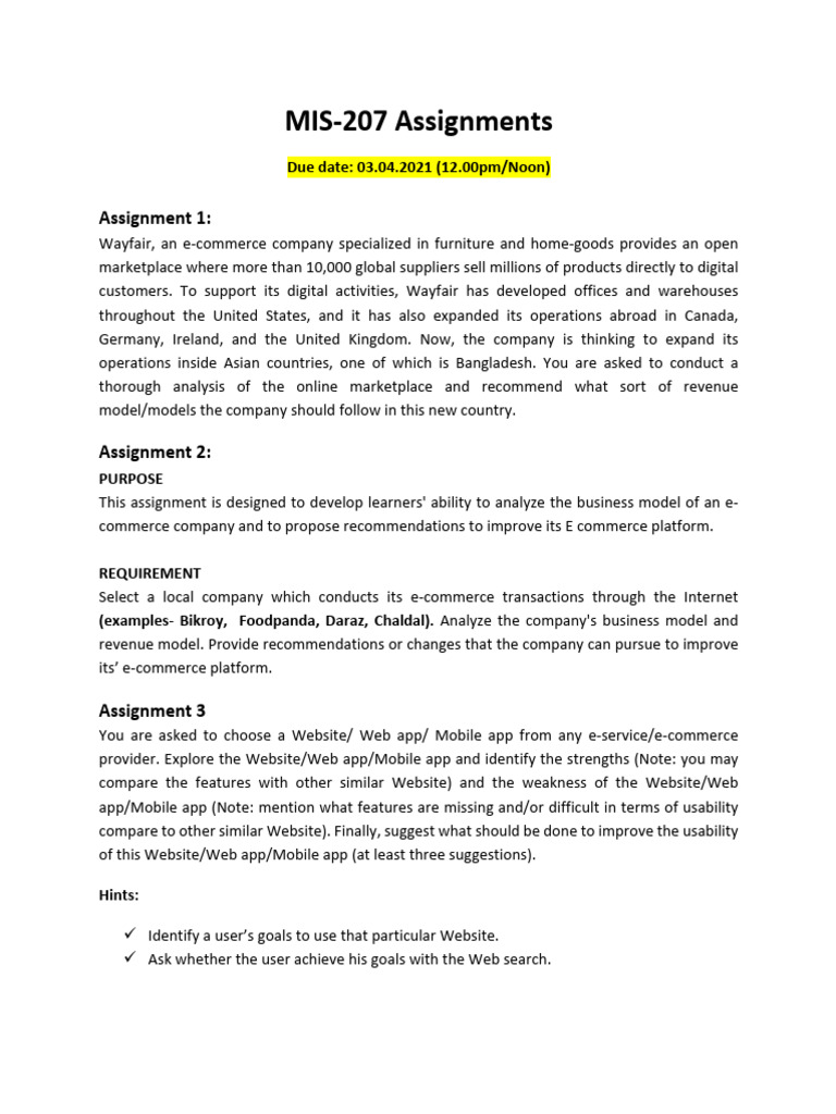 MID1 Assignment MIS-207.02 | PDF